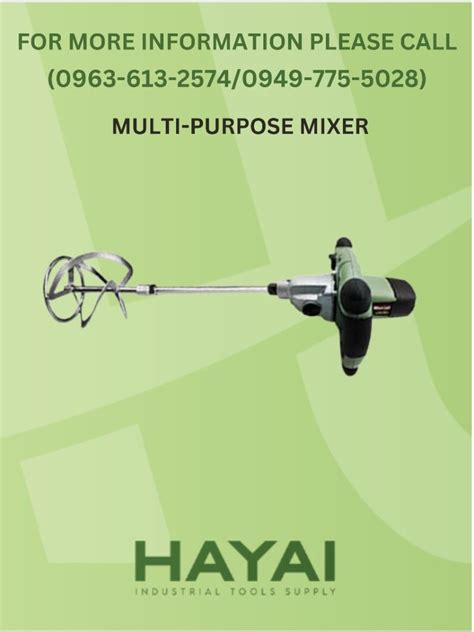 Multi Purpose Mixer Commercial And Industrial Construction Tools