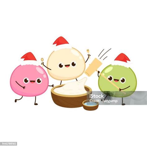 Mochi Character Design Wallpaper Free Space For Text Mochi Vector Stock Illustration Download