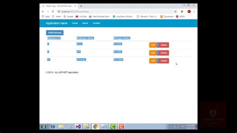 Curd Operation In Mvc Using