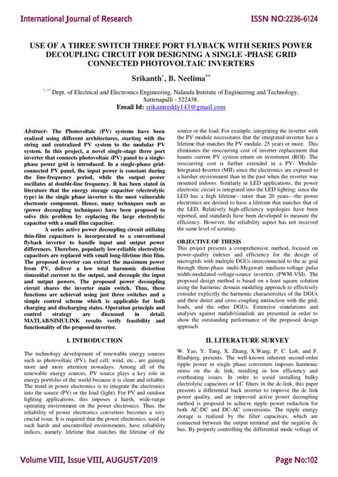 Pdf Use Of A Three Switch Three Port Flyback With Series Power