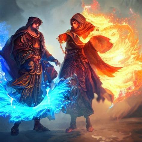 Blue And Red Mages By Ricktruffa On Deviantart