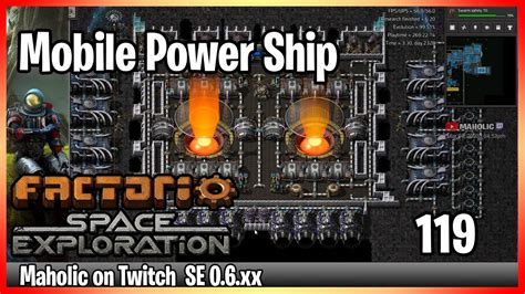 ⚙️factorio ️mobile 8gw Power Ship Space Exploration 0 6 🏭⚙️ Gameplay