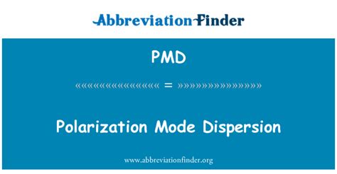 Pmd Significa Dispersão De Modo De Polarização Polarization Mode Dispersion