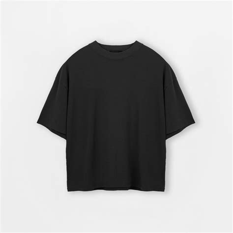 Cropped T Shirt Black Destructive