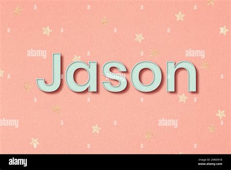 Jason Word Art Pastel Typography Stock Vector Image And Art Alamy
