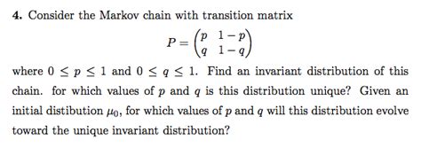 Markov Chain Invariant Distribution