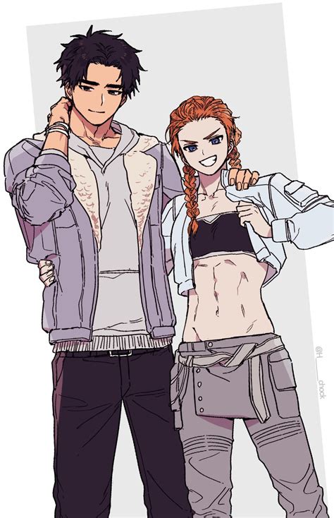 Jake Park And Meg Thomas Dead By Daylight Drawn By Tongchock Danbooru