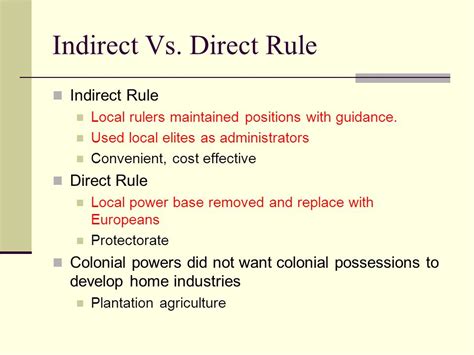 Indirect Rule Definition