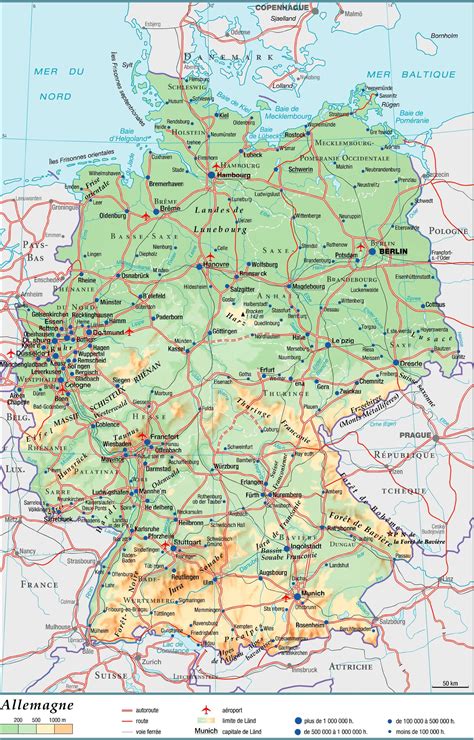 Carte Allemagne Vacances Arts Guides Voyages