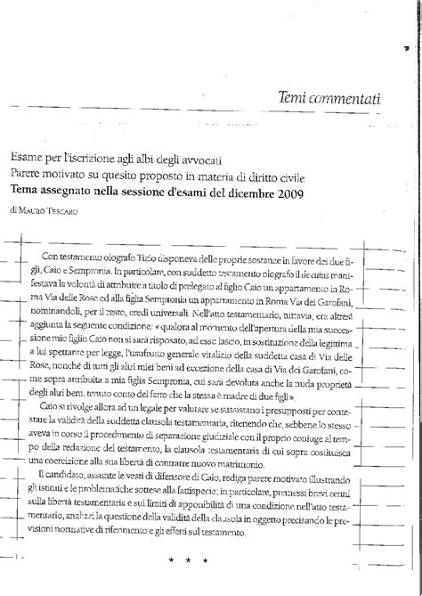 Traccia Caso Diritto Civile Esercizi Di Diritto Civile Docsity
