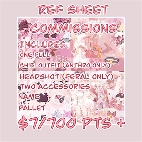 Ref Sheet Commissions By Honey Kitsune On Deviantart