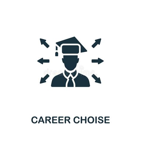 Career Choise Icon Monochrome Simple Human Productivity Icon For Templates Web Design And