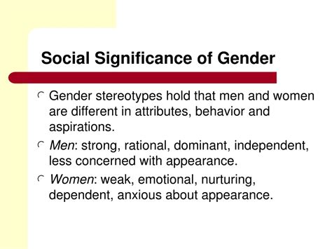 Ppt Gender Perspectives And Socialization For Future Equality
