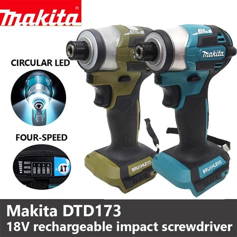 Taladro El Ctrico Sin Escobillas Dtd173 Makita Taladro Sin Cable De 18v