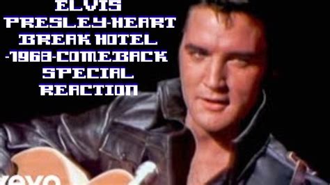 Elvis Presley Heartbreak Hotel 1968 Comeback Special Reaction Youtube