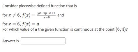 Solved Consider Piecewise Defined Function That Is For Chegg