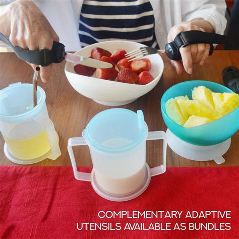 High Low Scoop Bowl With Suction Base Adaptive Self Feeding Dish For