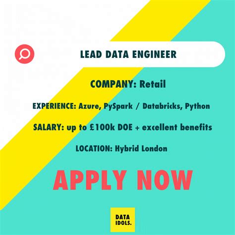Data Idols On Linkedin Job Of The Week 🔥 As A Lead Data Engineer You