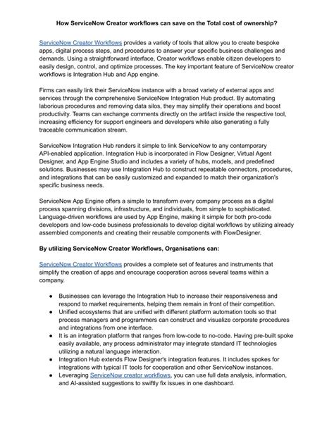 Ppt How Servicenow Creator Workflows Can Save On The Total Cost Of Ownership Powerpoint