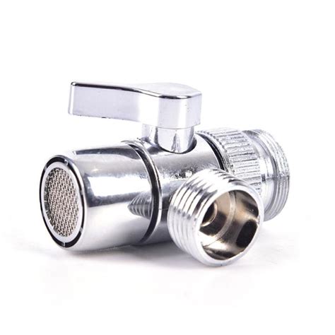 Brass 3 Way Diverter Valve Faucet Connector Adapter Three Head Function