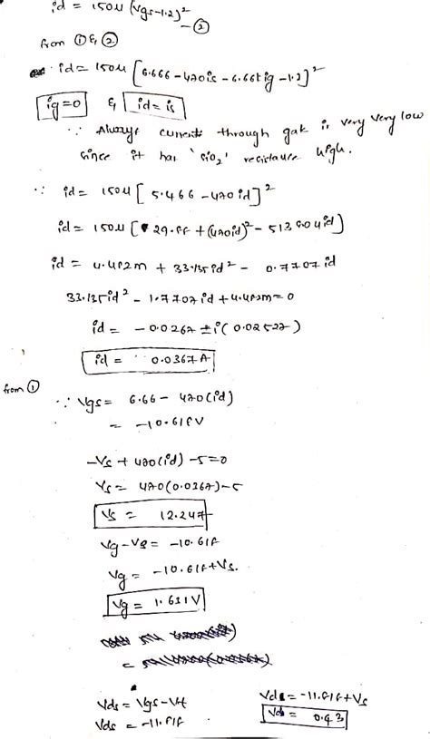 [solved] Please Help Determine Values For Vg Vs Vd And Id 2 2 Pts Course Hero