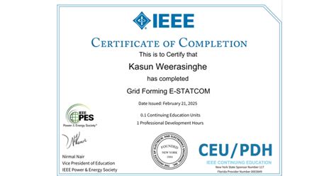 Grid Forming E Statcom • Kasun Weerasinghe • Ieee Kasun Weerasinghe