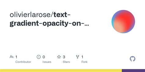 Github Olivierlarosetext Gradient Opacity On Scroll