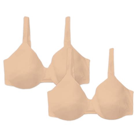 2 Pack Soft Taupe Bali Underwire Bra Full Coverage 3w11