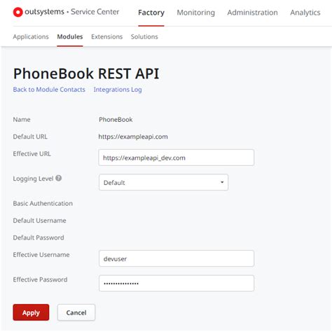 Configure A Consumed Rest Api At Runtime Outsystems Documentation