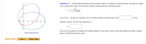 Solved If The Ellipse Defined By The Equation Below Is