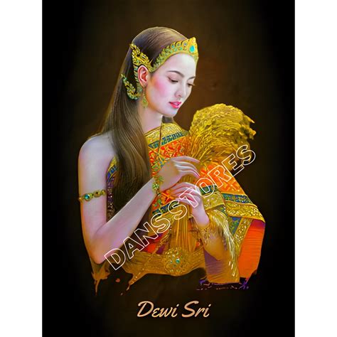 Poster Dewi Sri Hiasan Dinding Untuk Pajangan Atau Wall Decor Ruangan