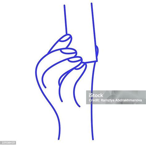 손에는 실린더가 있습니다 제스처 낙서 아이콘입니다 윤곽 벡터 일러스트 레이 션 그리기에 대한 스톡 벡터 아트 및 기타 이미지 그리기 낙서 드로잉 드로잉 Istock