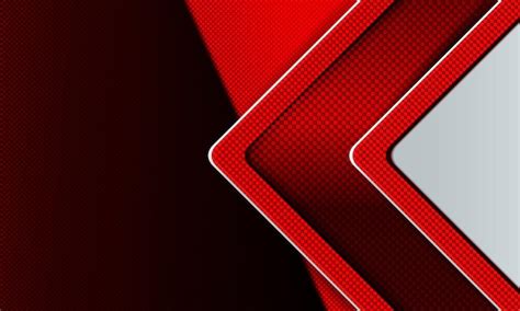 Conception Texturale Géométrique Dune Nuance Rouge Avec Une Flèche Ondulée Vecteur Premium