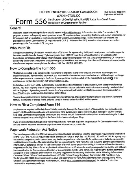 Fillable Online Ferc Documents And Filing Forms Fax Email