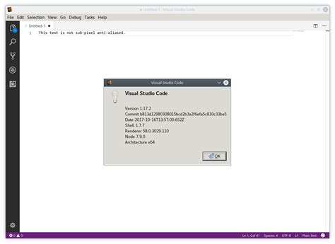 Editor Text Is Not Sub Pixel Anti Aliased On Arch Linux · Issue 36629