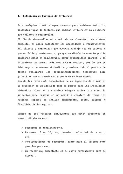 Docx Factores De Influencia Dokumentips
