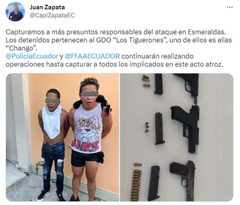 Dos sospechosos más de masacre en Puerto de Esmeraldas fueron detenidos El Comercio
