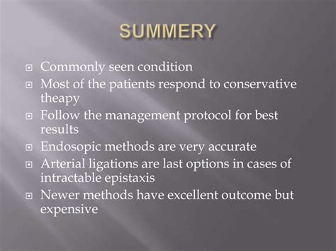 Management Of Epistaxis Pptx