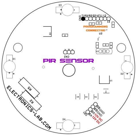 pir motion sensor led ceiling light arduino compatible electronics