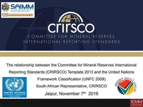 The Relationship Between The Crirsco Template 2013 And The United