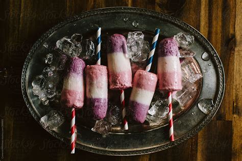 Homemade Frozen Yogurt Fruit Pops By Stocksy Contributor Cwp Llc