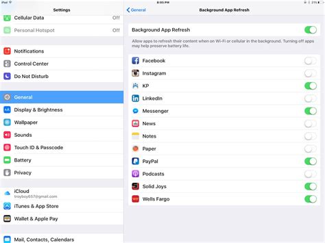 How To Disable Automatic Background App Refresh