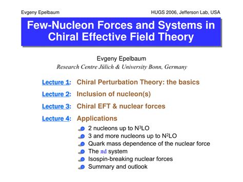 Pdf Few Nucleon Forces And Systems In Chiral Effective Field Theory