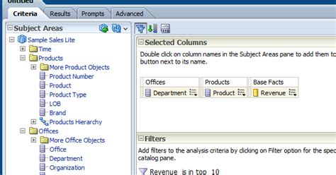 Obiee In Il Obiee Top 2 Of Top 10 With Selection Steps