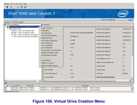 Intel raid web console 2 установка и настройка