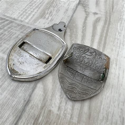 Yahooオークション T2127 七宝焼き エンブレム ヴォルフスブルク 空