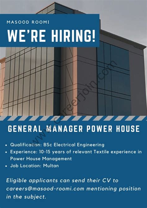 Masood Roomi Jobs General Manager Powerhouse