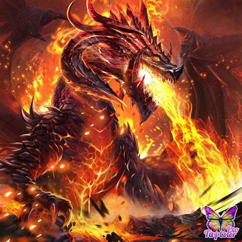 Red And Gold Fire Breathing Dragon Dacarys Something I Colored From A