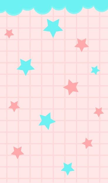 Premium Vector Background With Stars And Clouds Vector