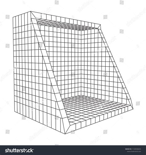 Wireframe Mesh Slice Box Connection Structure Stock Illustration 1134558254 Shutterstock